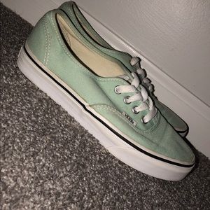 Vans | Shoes | Mint Green Vans | Poshmark